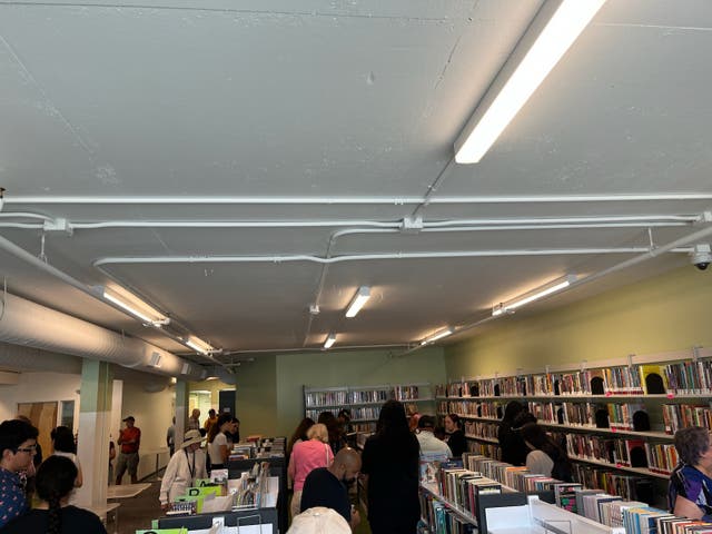 Patrick Henry Library's Temporary Location Opens As Construction Nears ...