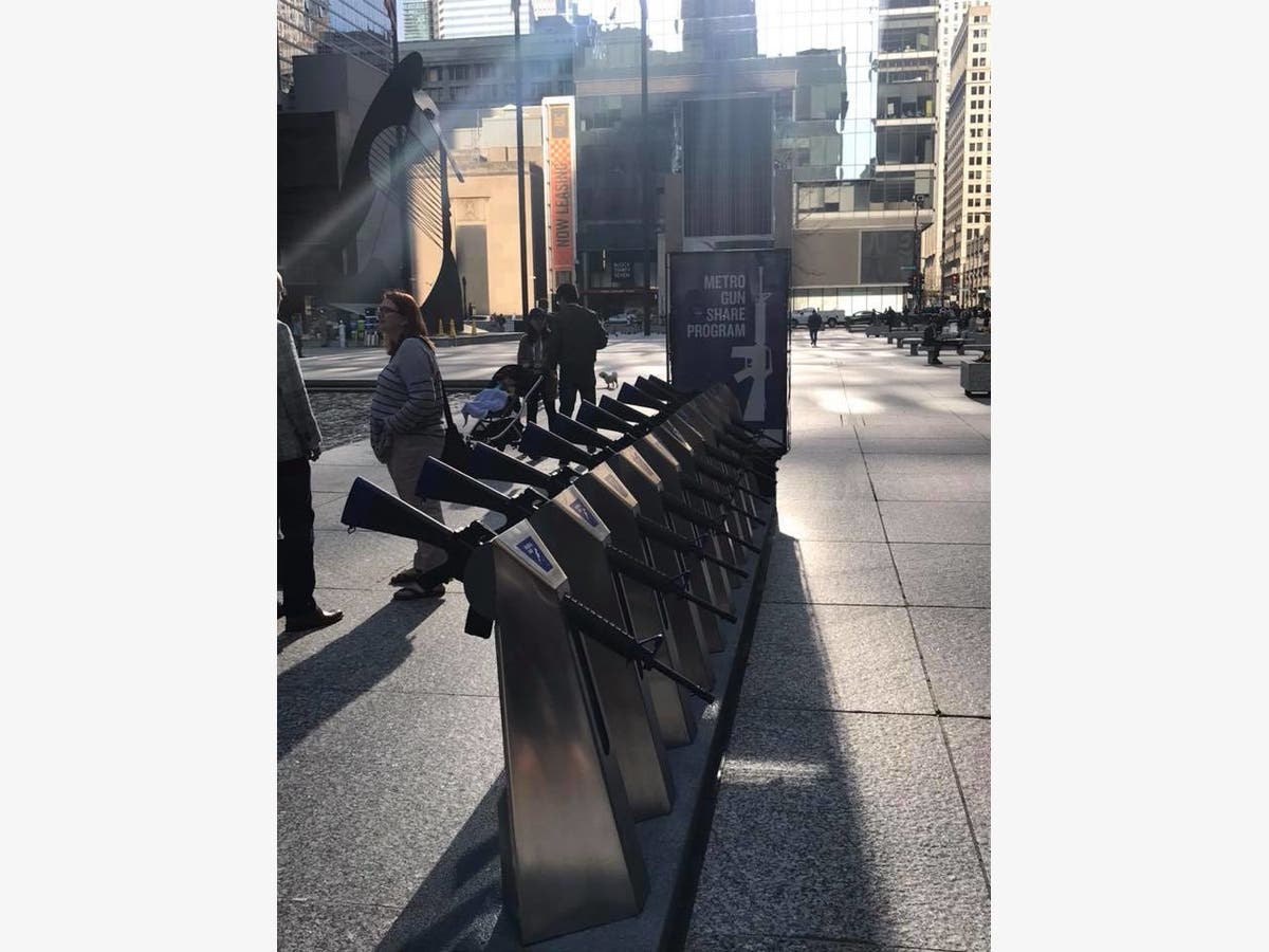 'Gun Share' Installation Turns Heads, Hearts In Daley Plaza | Chicago ...