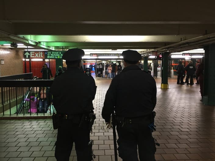 Subway Police Protest Begins With Swipes, Vandalism And Banners | New ...