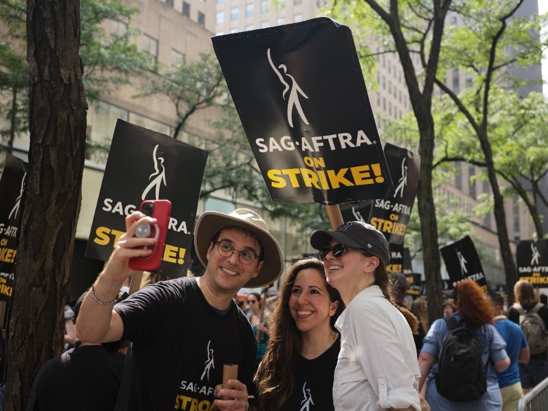 Actors Picket In Midtown Day One Of Historic Screen Strike | Midtown ...