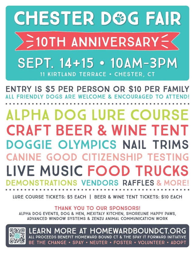 Sep 14 | 10th Annual Chester Dog Fair | Durham, CT Patch