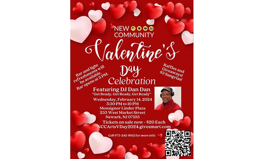 Feb 14 | New Community Arts Valentine's Day Celebration | Newark, NJ Patch