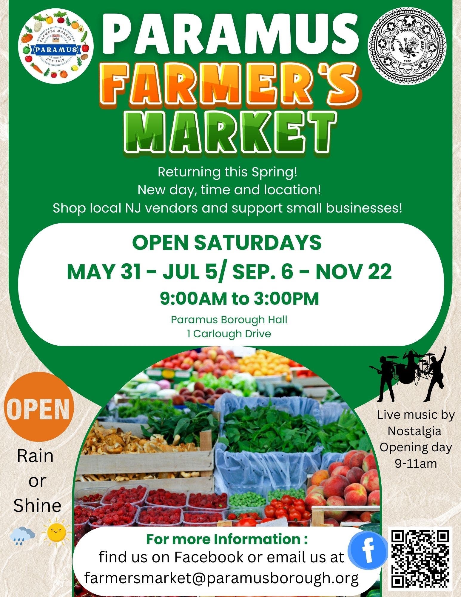 May 31 | Paramus Farmers Market | Paramus, NJ Patch