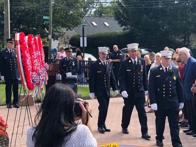 Syosset Fire Holds Ribbon-Cutting Of 9/11 Memorial Park: PHOTOS ...