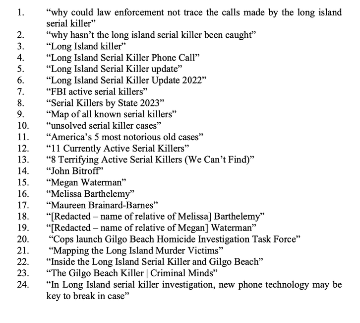 Convicted Murderer Was In Rex Heuermann's Google Sights: Court Docs ...