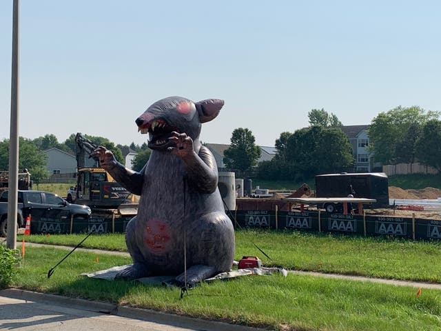 Inflatable Rat: New Joliet Dollar General Faces Controversy | Joliet ...