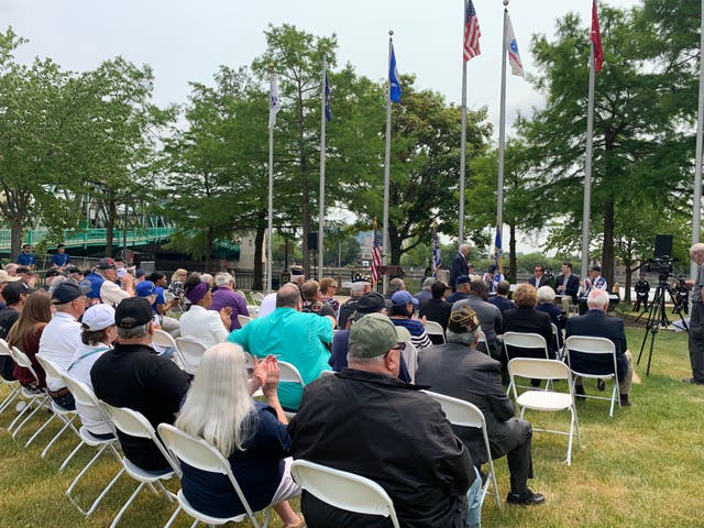 Mayor D'Arcy Gives Speech At New World War ll Submarine Memorial ...