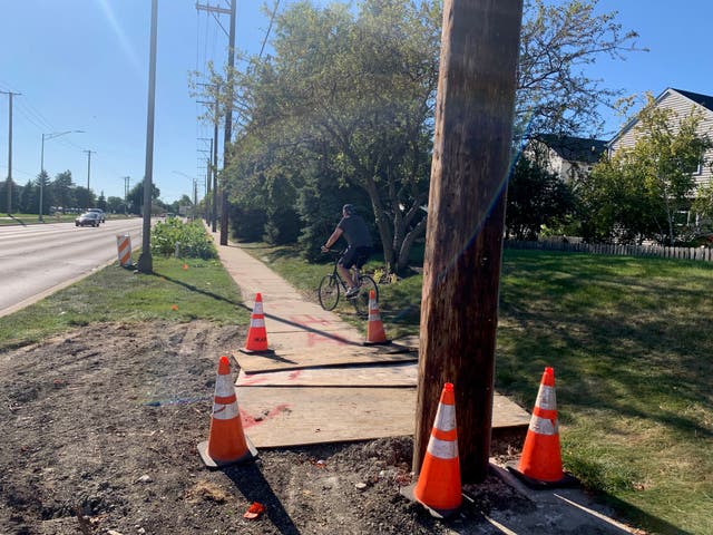 Utility Poles Bursting Out Of Joliet's Sidewalks: Here's Why | Joliet ...