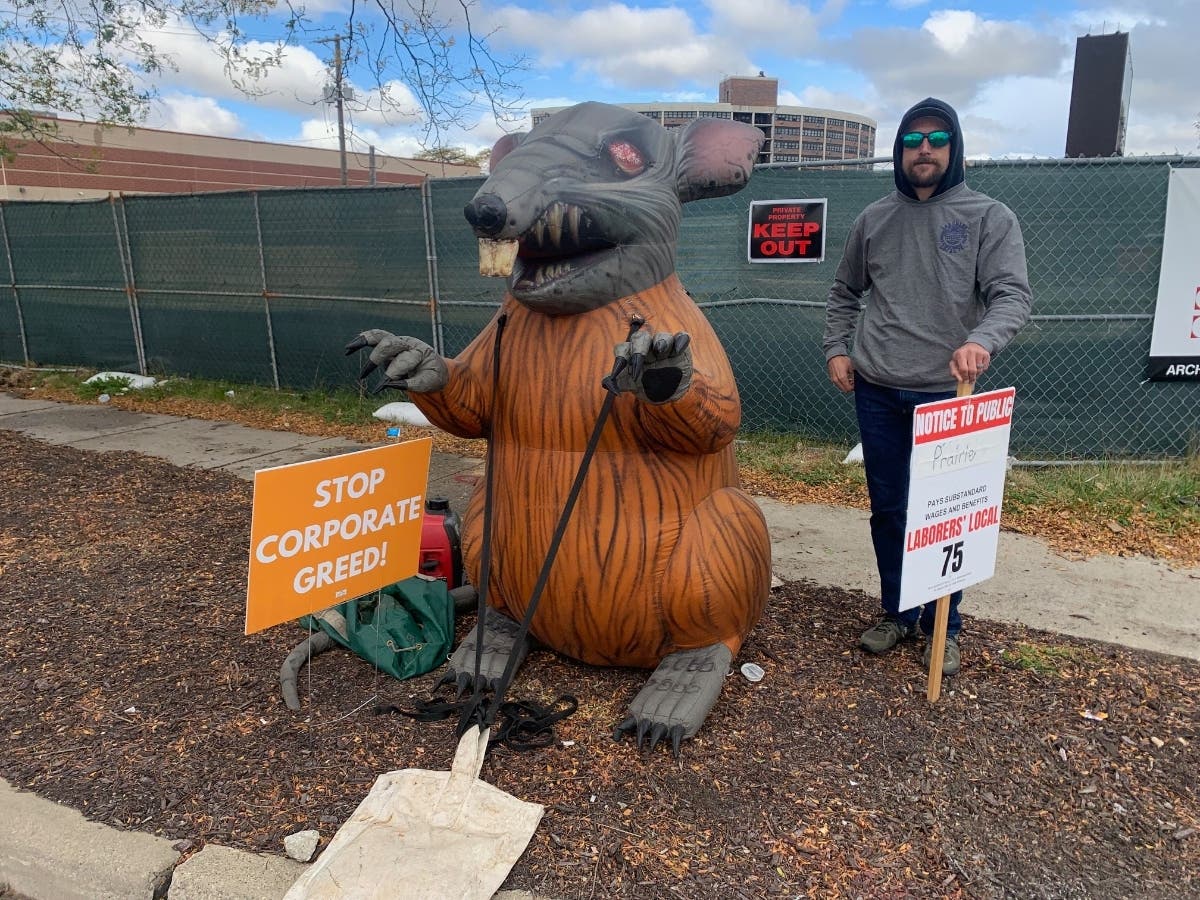 Inflatable Rats Occupy West Jefferson St: Here's Why | Joliet, IL Patch