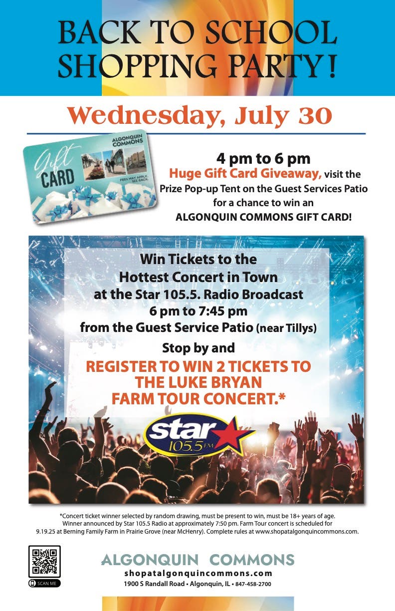 Jul 30 | Shopping Party & Luke Bryan Concert Ticket Giveaway | Crystal ...