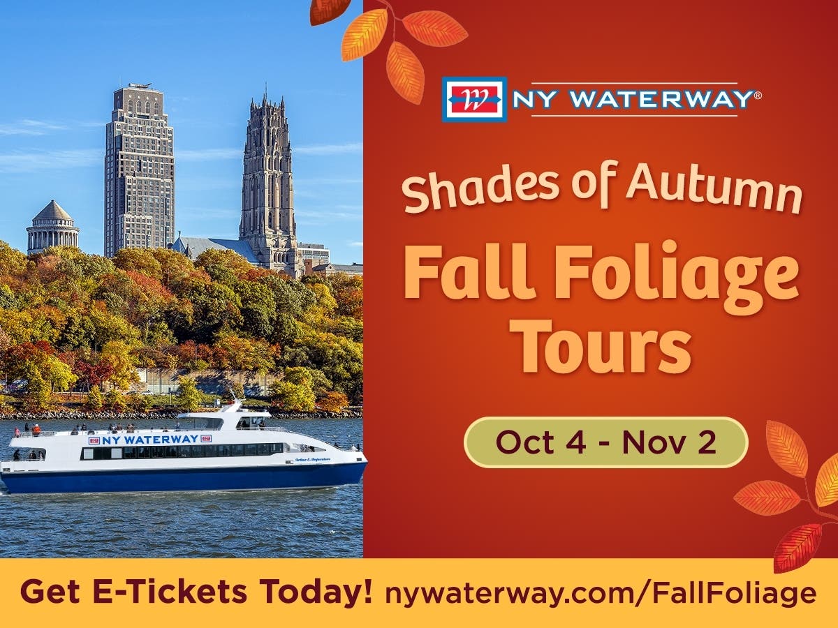 NY Waterway's "Shades Of Autumn" Fall Foliage Tours Offer Spectacular ...
