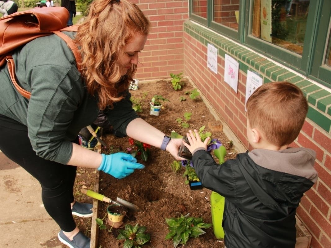 Touchstone Preschool Students Plant Gardens for Earth Day | Beaverton ...