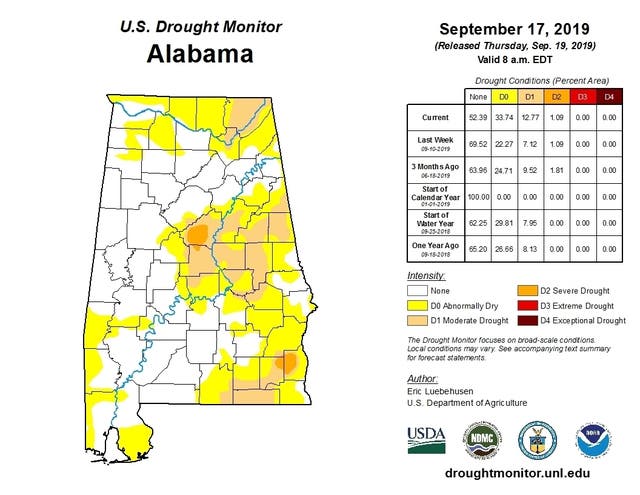 Drought Conditions Expand Across Portions Of Central Alabama ...