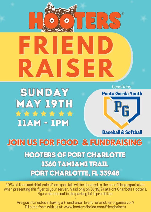May 19 | Port Charlotte Hooters Friendraiser for Punta Gorda Youth ...