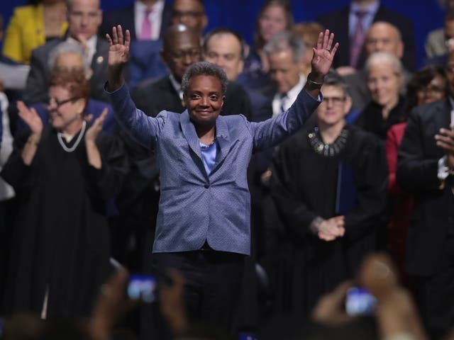 Lori Lightfoot Sworn In As Chicago's Mayor In Historic First | Chicago ...