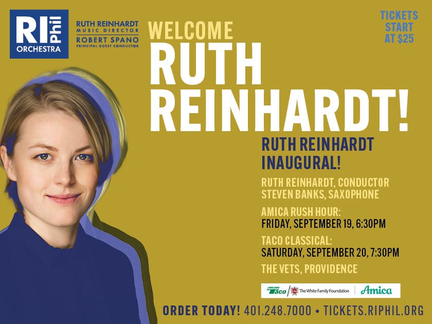 Sep 20 | Ruth Reinhardt Inaugural- TACO Classical | Providence, RI Patch
