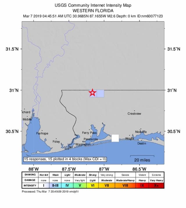 Rare Earthquake Shakes Florida's Panhandle | Pensacola, FL Patch