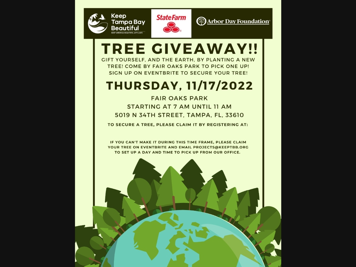 State Farm And Arbor Day Foundation Distributing 295 Free Trees | Tampa ...