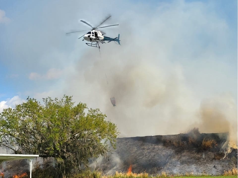 50-Acre Brush Fire At Sheriff's Training Facility Proved Challenge ...