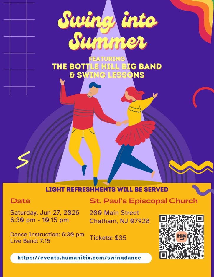 Jun 27 | Swing Into Summer - Swing Dancing & Lessons! | Chatham, NJ Patch
