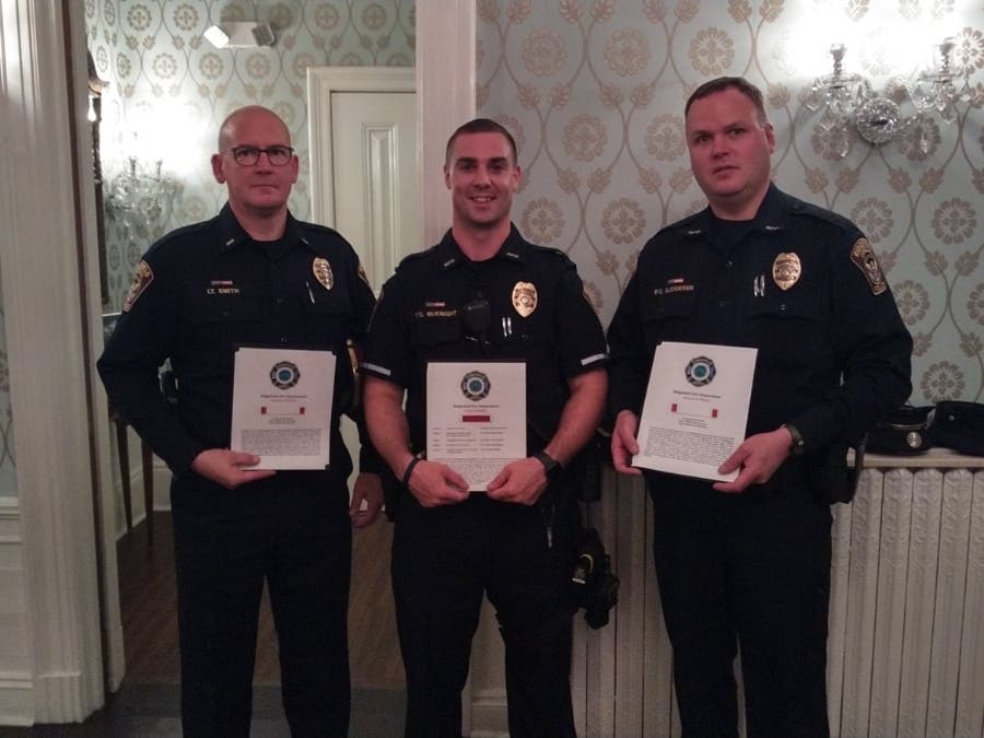 Ridgefield Fire Department Honors Police Officers | Ridgefield, CT Patch