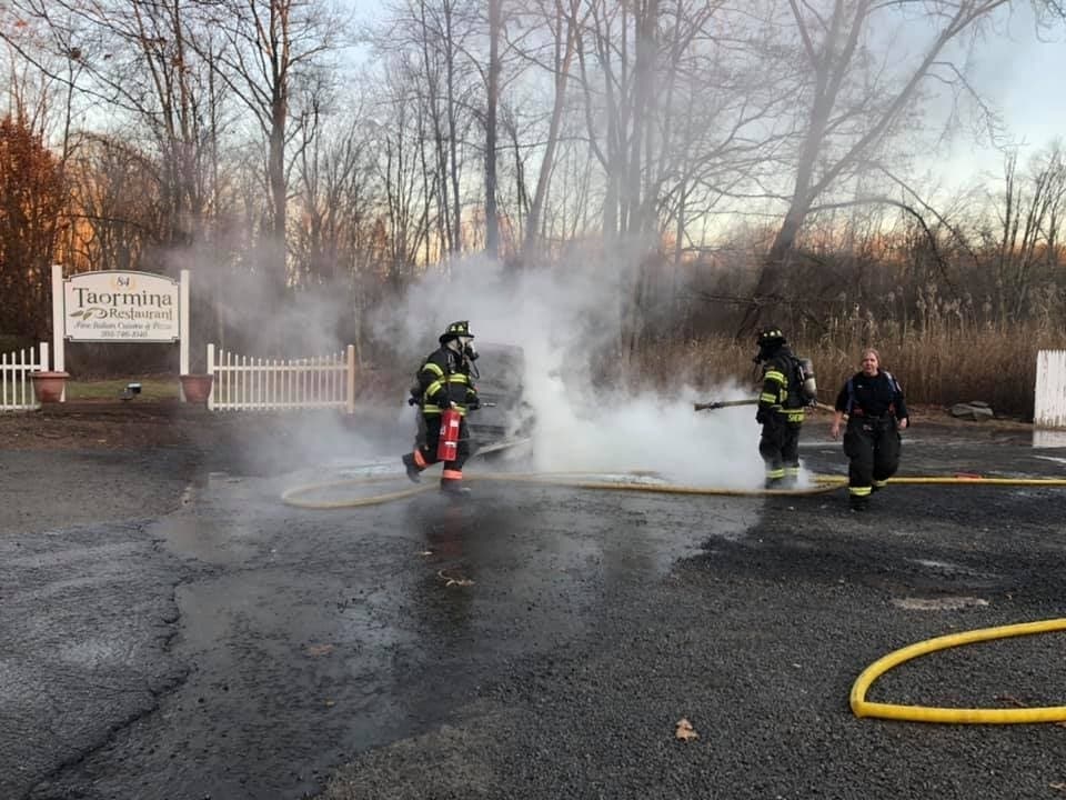Danbury, New Fairfield, Fire Crews Battle Blazing Car Fire | Danbury ...
