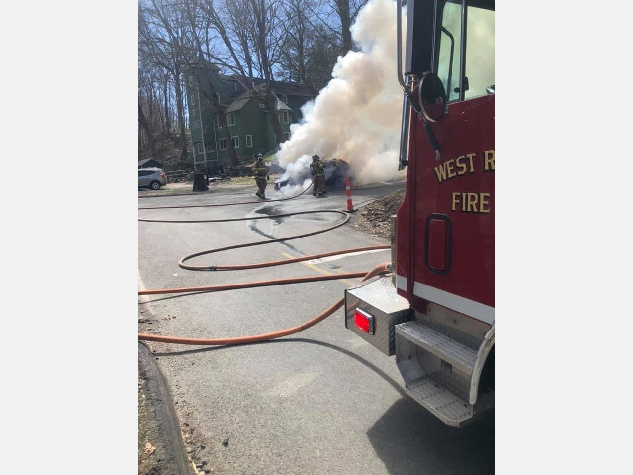 Cause Of Redding Car Fire Under Investigation | Weston, CT Patch