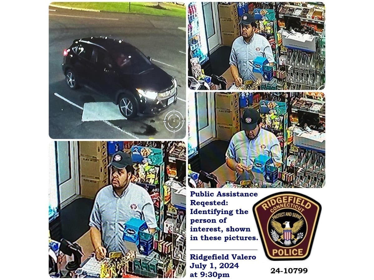 Ridgefield Police Seek Public's Aid In Gas Station Theft Investigation ...