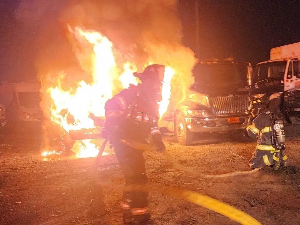 Danbury Crews Tackle Truck Fire On East Liberty Street | Danbury, CT Patch