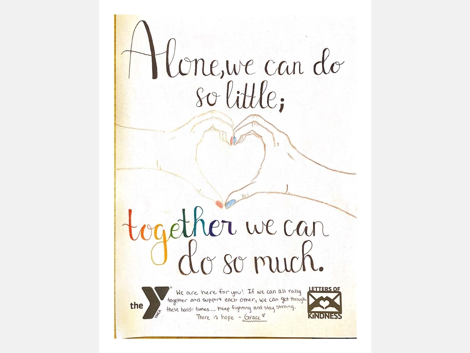 YMCA Letters of Kindness | Wallingford, CT Patch