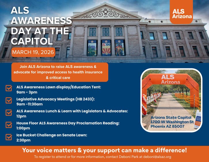 Mar 19 | ALS Awareness Day at the Capitol | Phoenix, AZ Patch