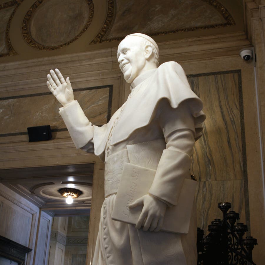 This 'Talking Sculpture' of Pope Francis Wants Your Ideas | Upper East ...