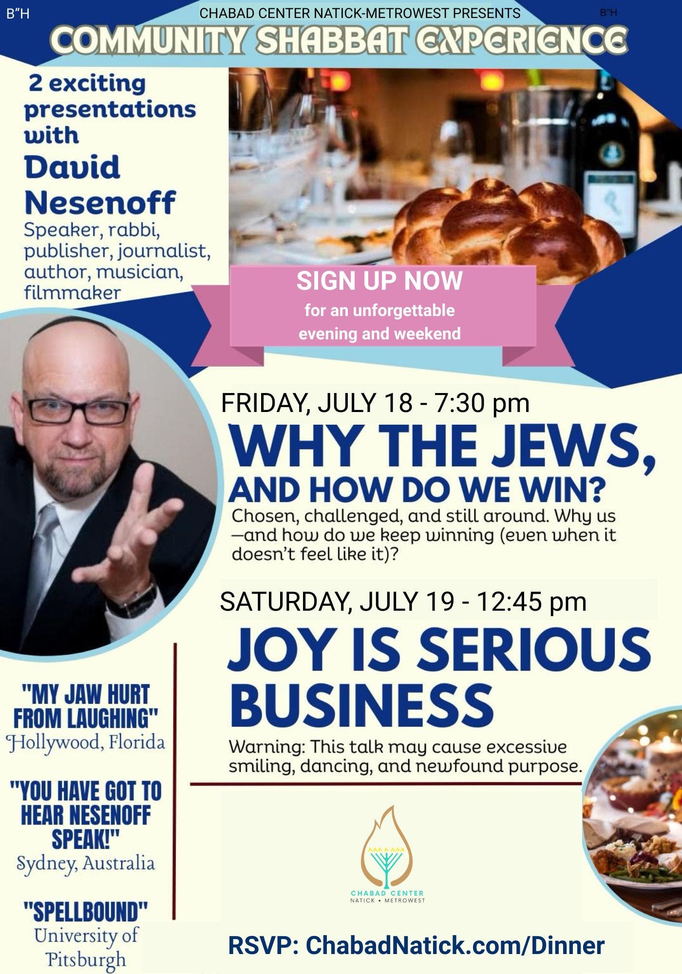 Jul 18 | Why the Jews, and How do we Win? | Natick, MA Patch