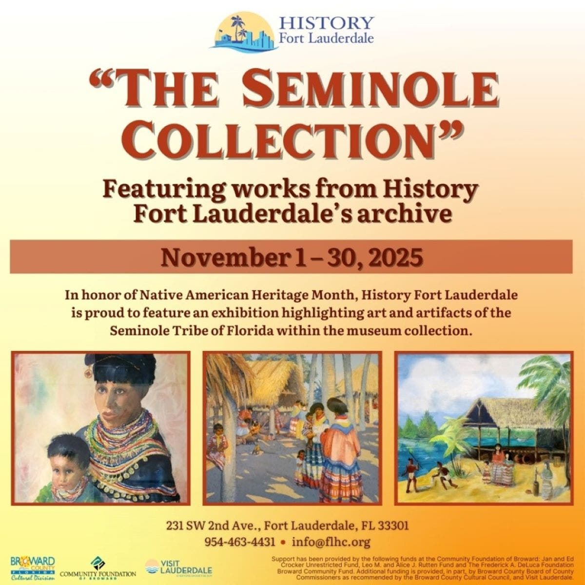 Nov 1 | “The Seminole Collection” Fine Art Exhibit Honoring Native ...