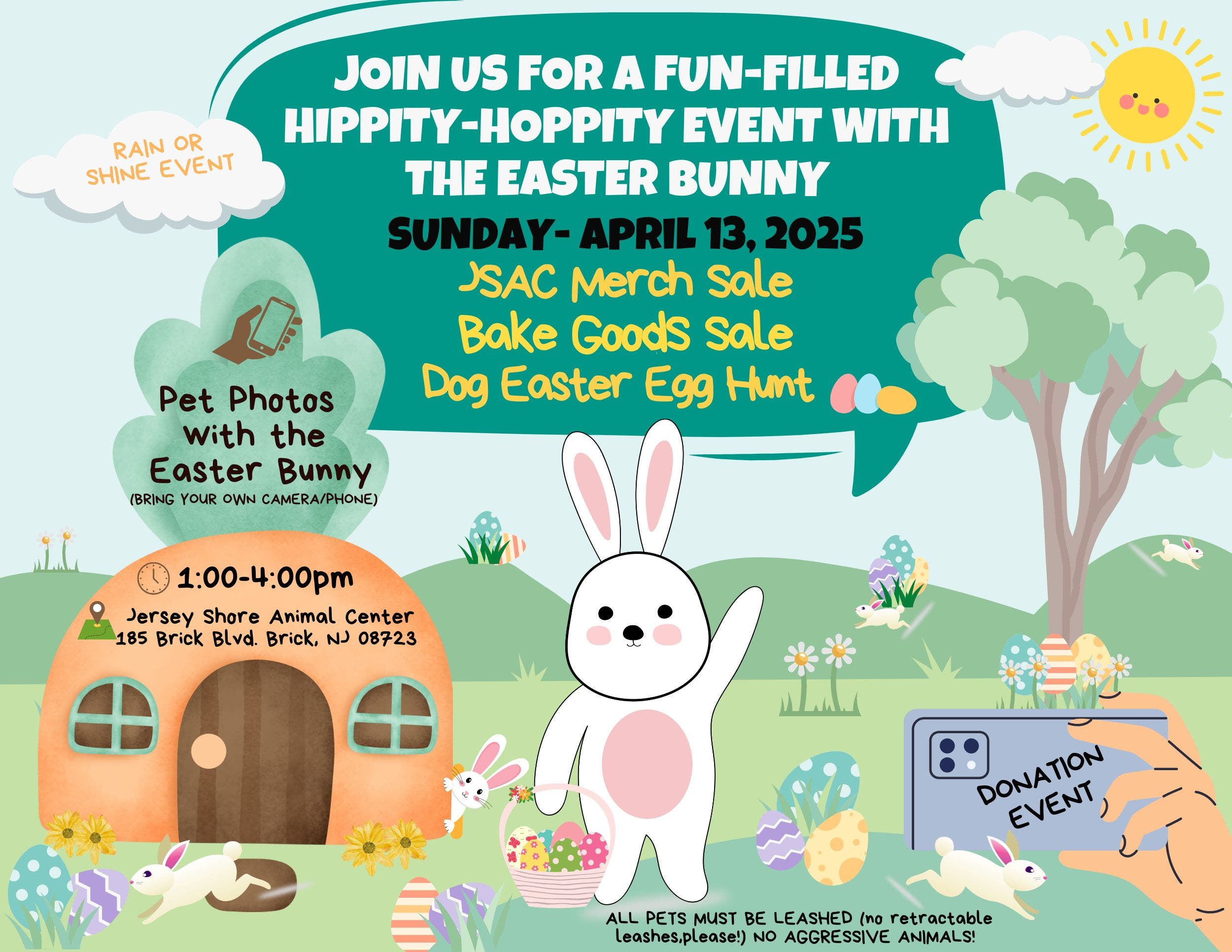 Apr 13 | Jersey Shore Animal Center Pet Photos with the Easter Bunny ...