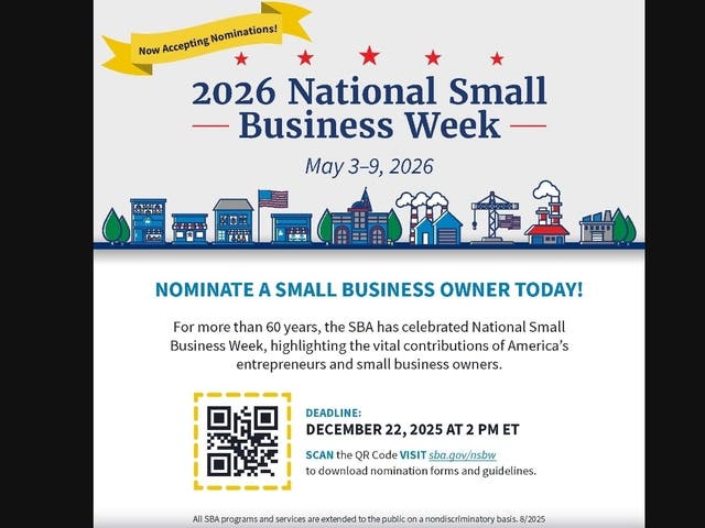 SBA #SmallBusinessWeek Nominations being accepted until December 22 ...