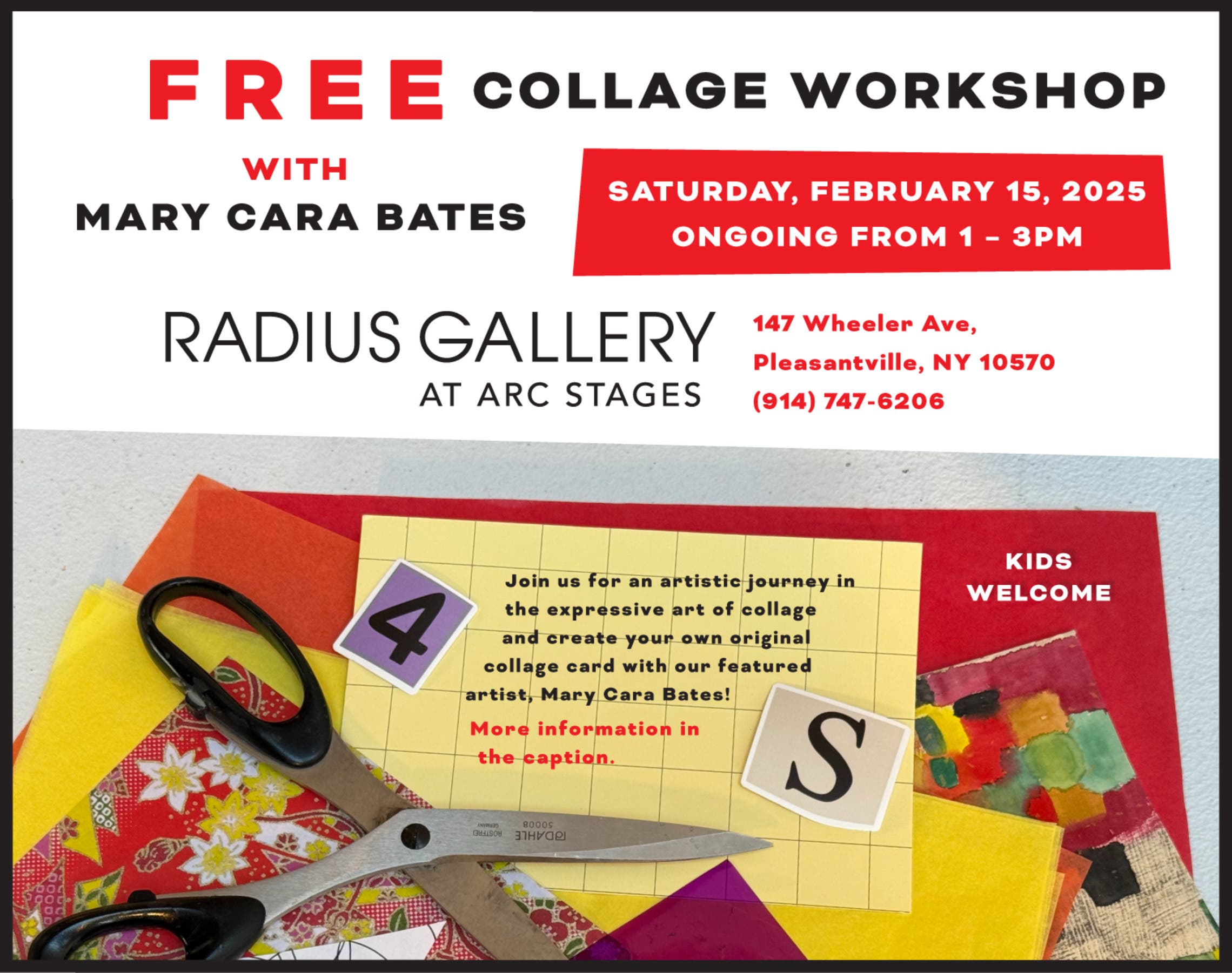 Feb 15 | Radius Gallery presents Free Collage Workshop | Pleasantville ...