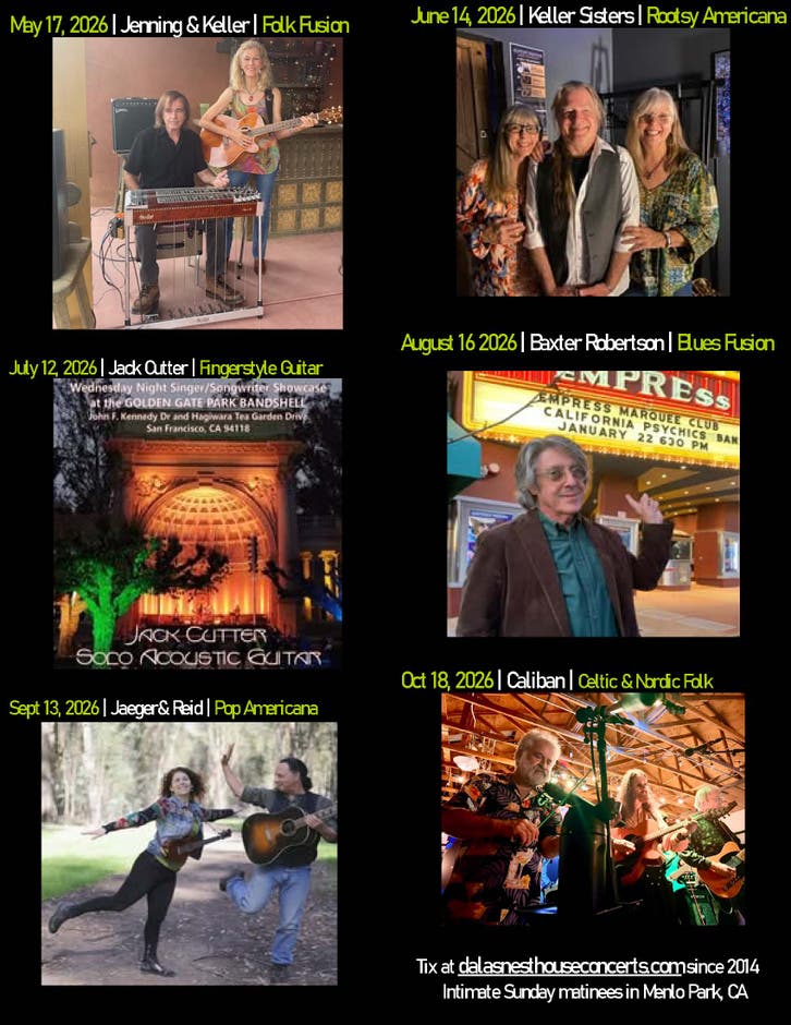 Mar 26 | 2026 Menlo Park concert series OPEN for RSVPs | Menlo Park, CA ...