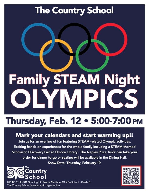 Feb 12 | Family STEAM Night: Olympics | Madison, CT Patch