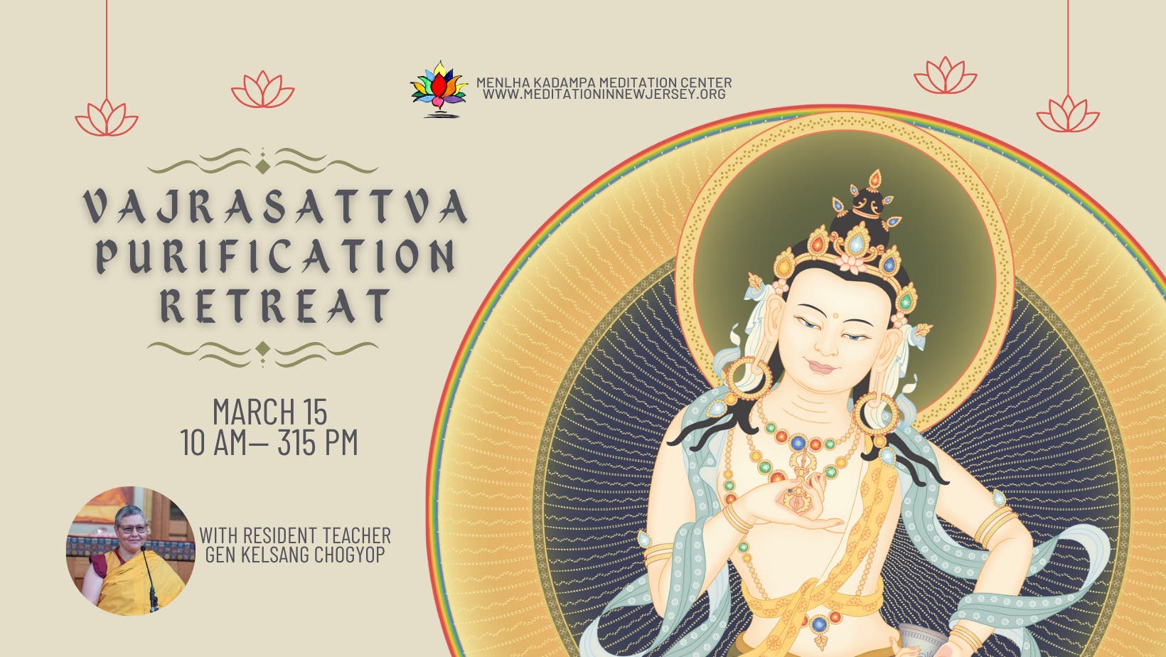 Mar 15 | Vajrasattva Purification Retreat | New Hope, PA Patch