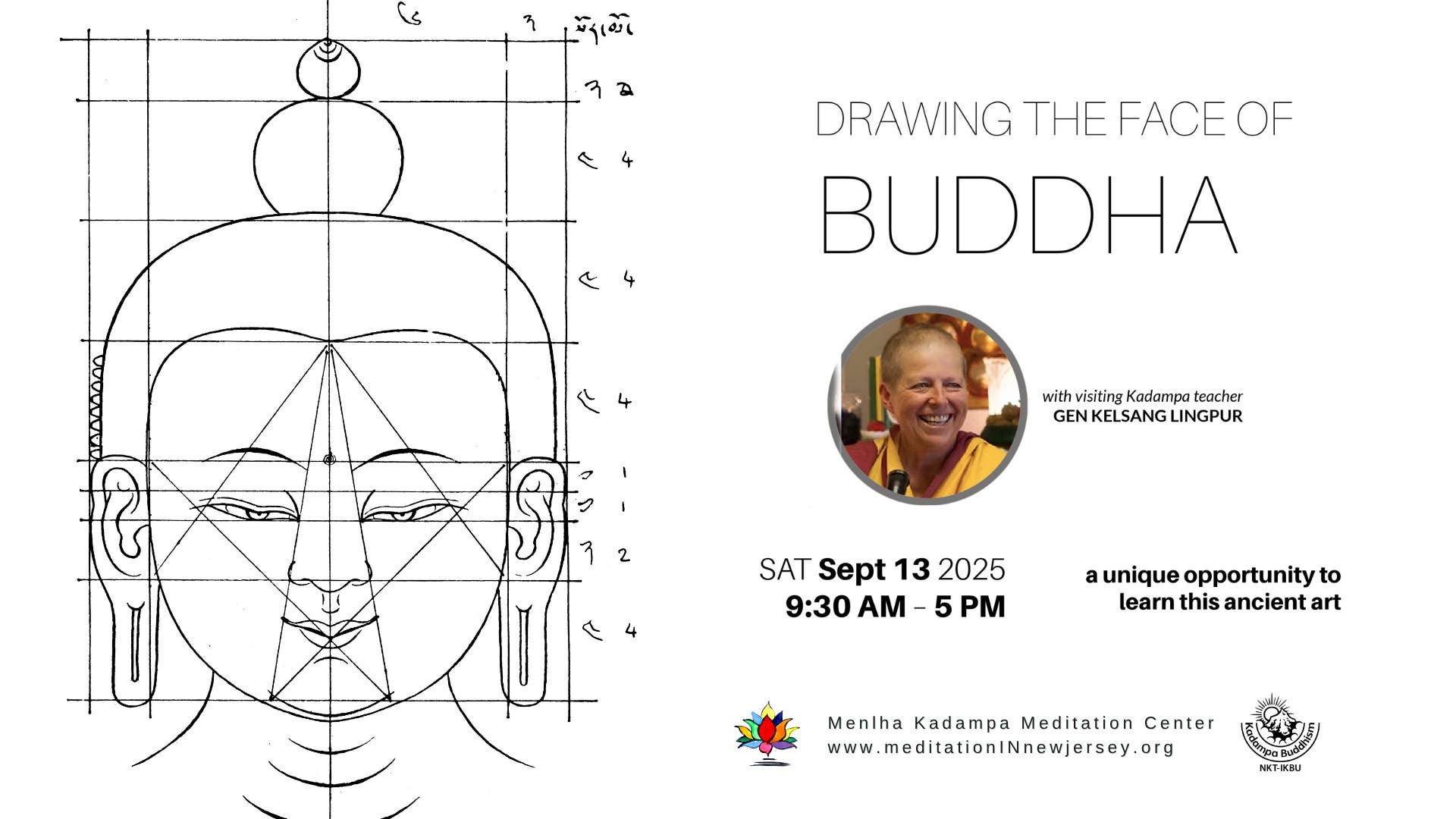 Sep 13 | Drawing The Face of Buddha | New Hope, PA Patch