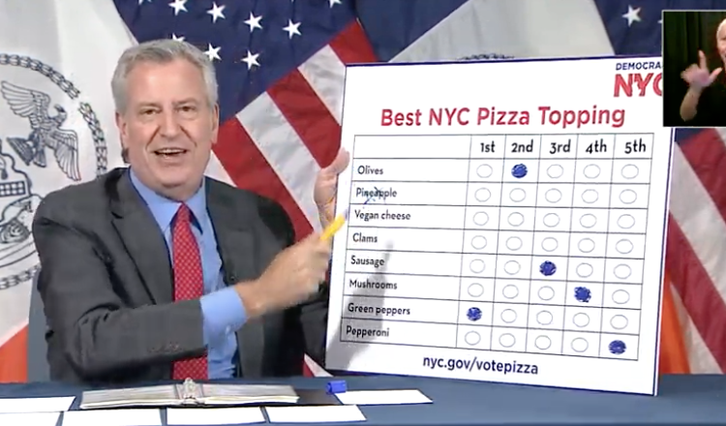Pizza Ballot Invites NYers To Practice Ranked-Choice Voting | New York ...