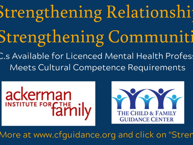 The Child & Family Guidance Center Hosts The Ackerman Institute ...