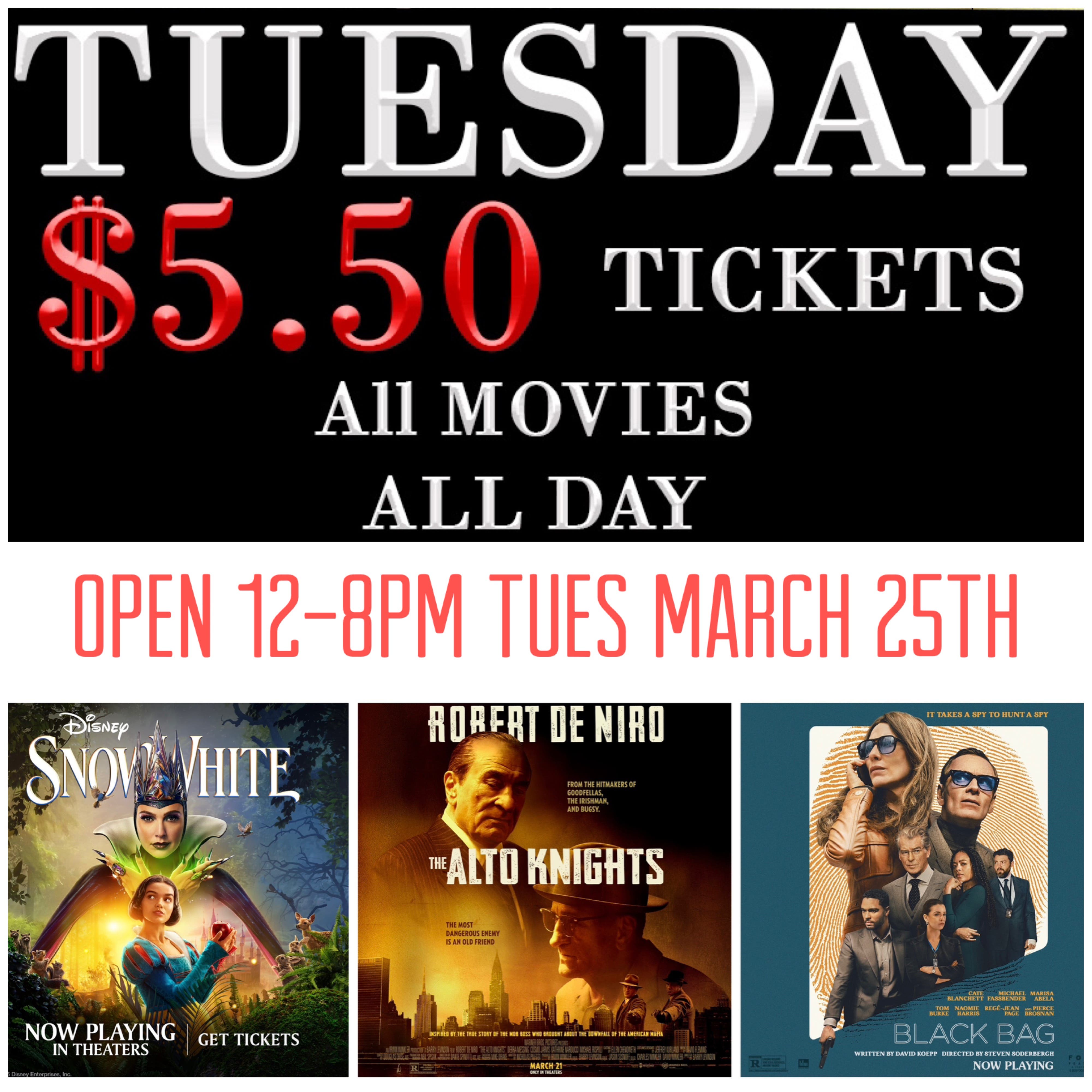 Mar 25 | Disney's Snow White--$ 5.50 Tuesday Movies at Aurora Cineplex ...