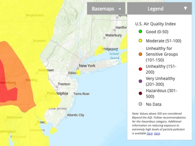 Air Pollution From Wildfires Back In Camden County, Alert Issued ...