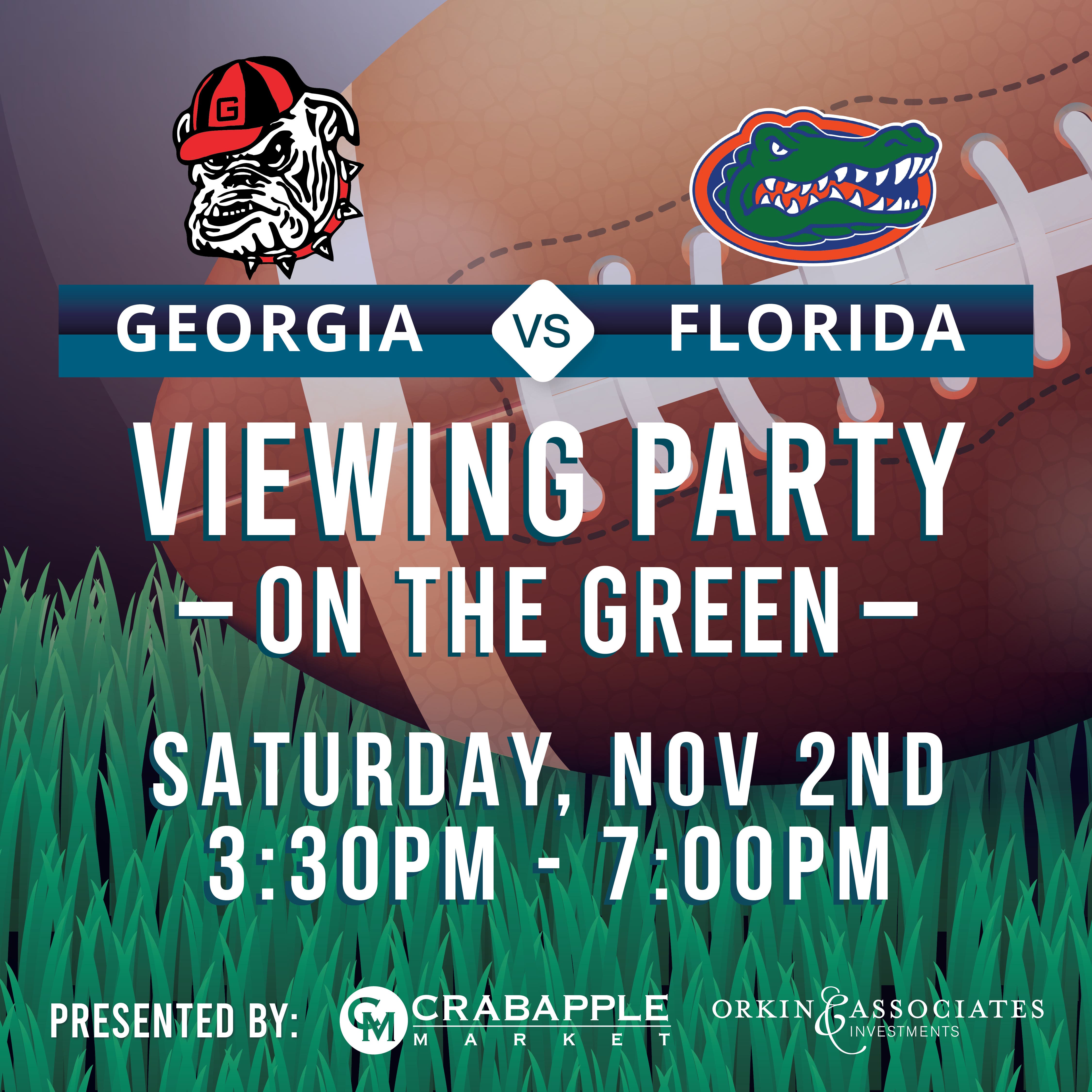 Nov 2 | Georgia vs Florida Viewing on The Green | Alpharetta, GA Patch