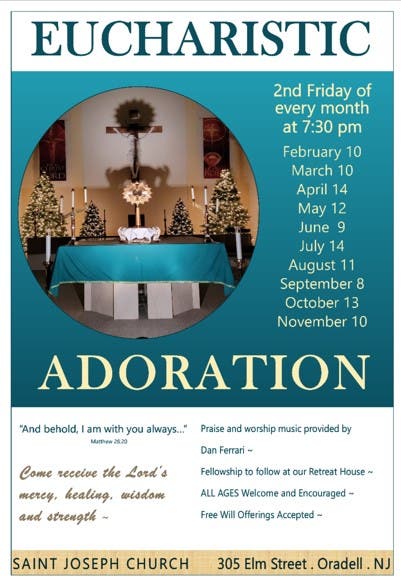 Eucharistic Adoration Poster
