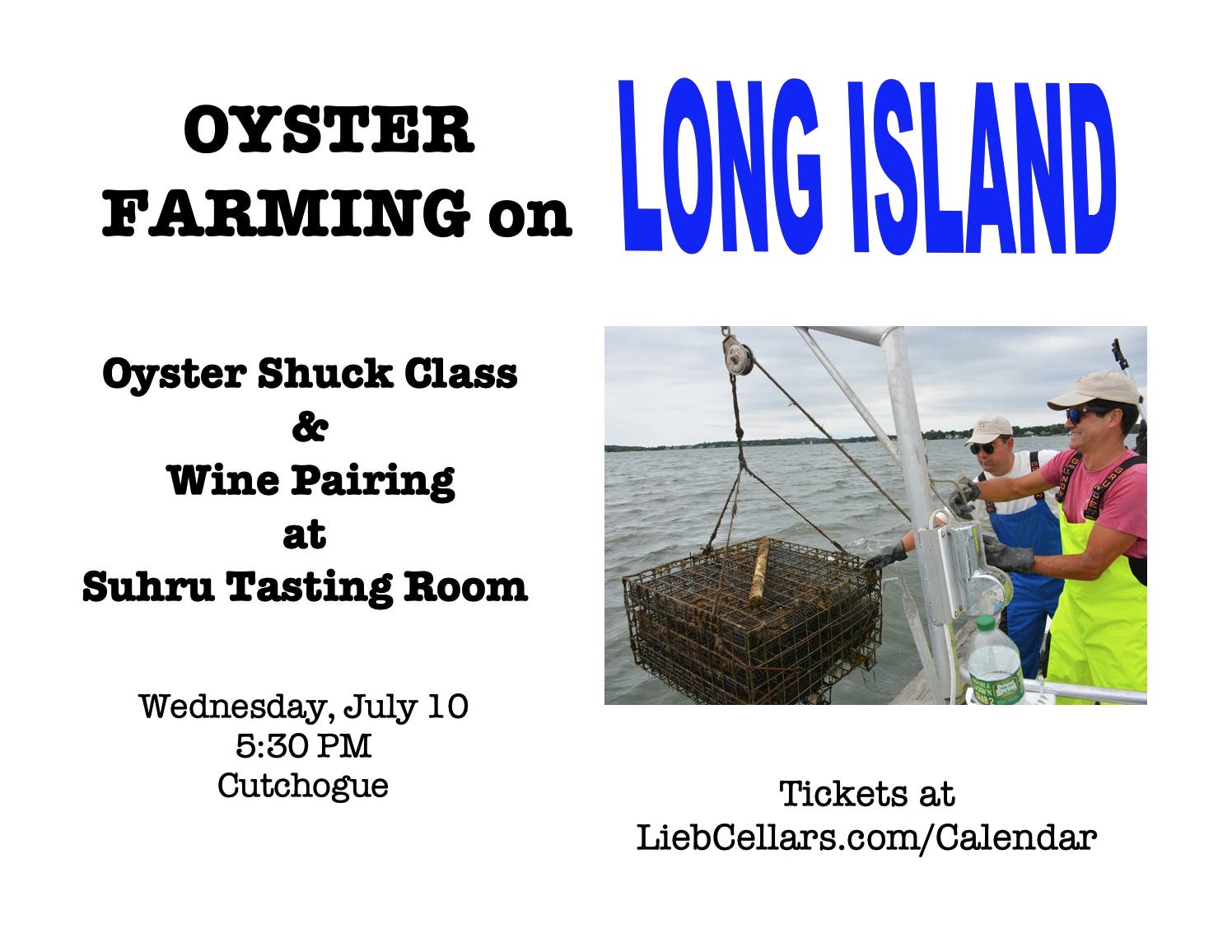 Jul 10 | Oyster Farming & Shuck Class | North Fork, NY Patch