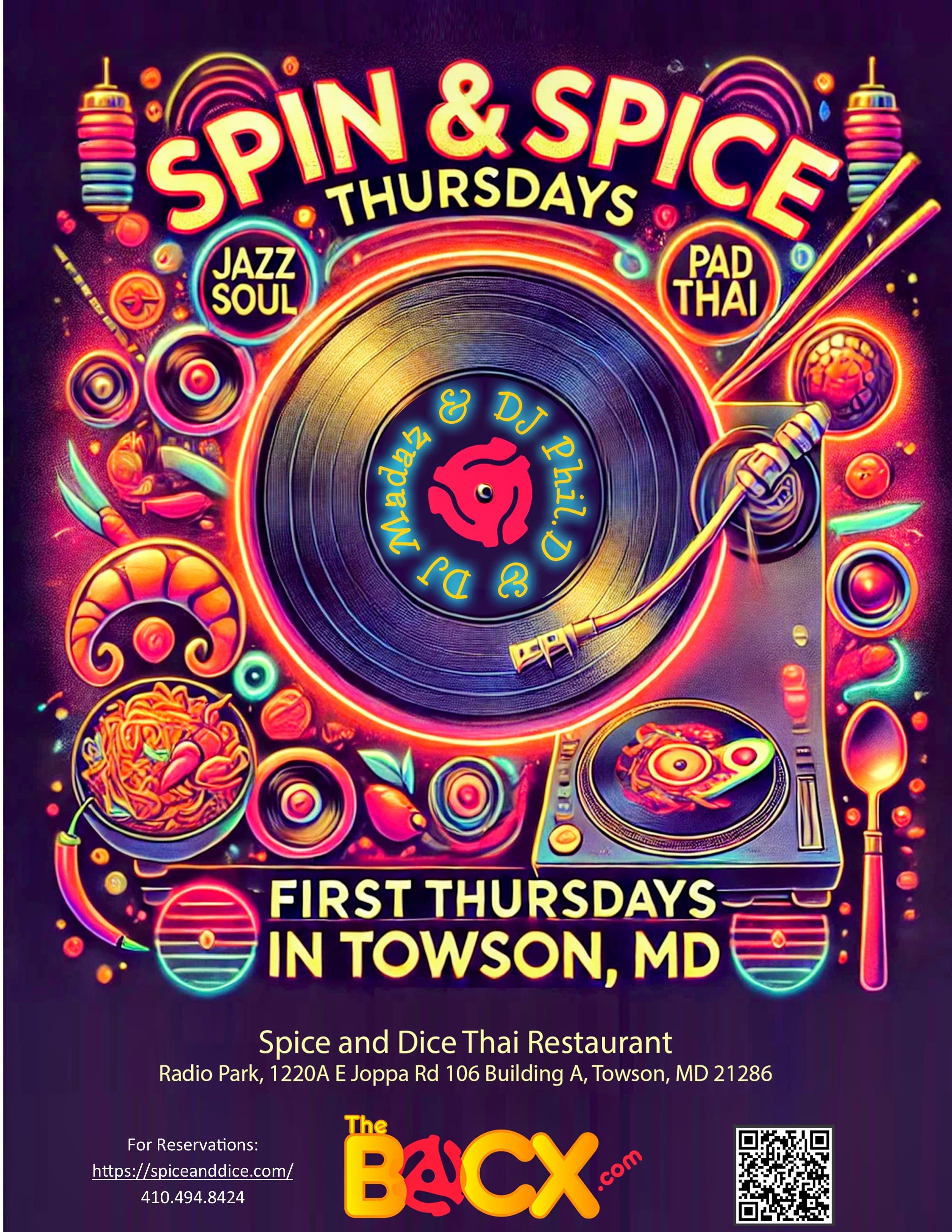 Mar 6 | Spin & Spice - First Thursdays | Towson, MD Patch