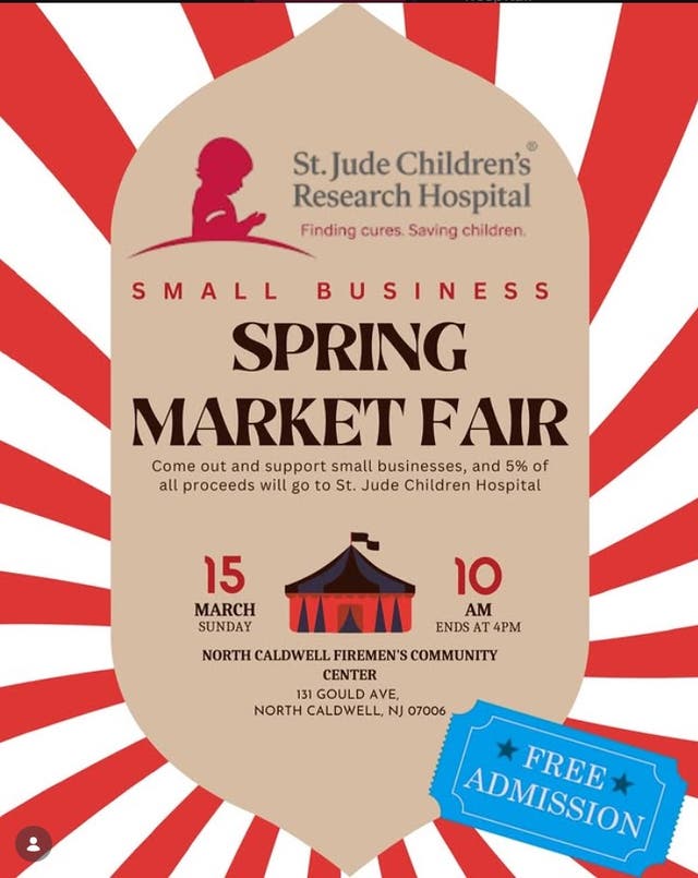 Mar 15 | St. Jude Children's Hospital Spring Market | Caldwells, NJ Patch